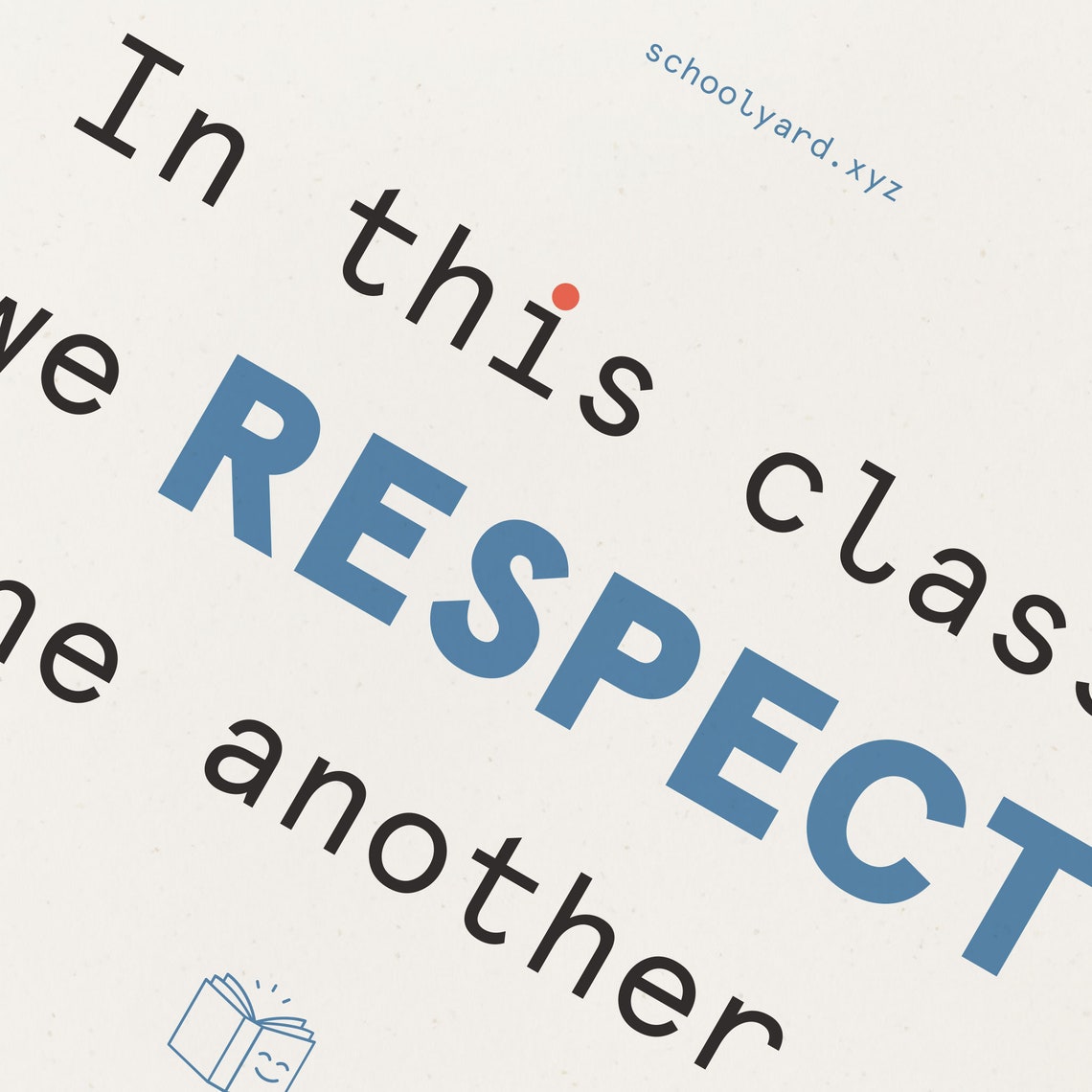 We Respect One Another Poster Class Values Print Printable - Etsy UK