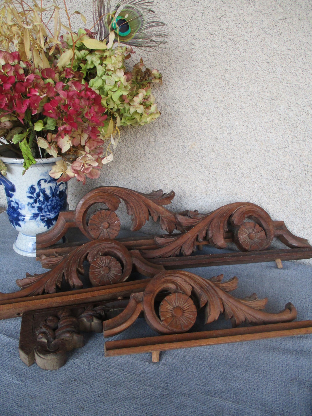 Antique Set of Small Pediments / Architectural Salvage - Etsy