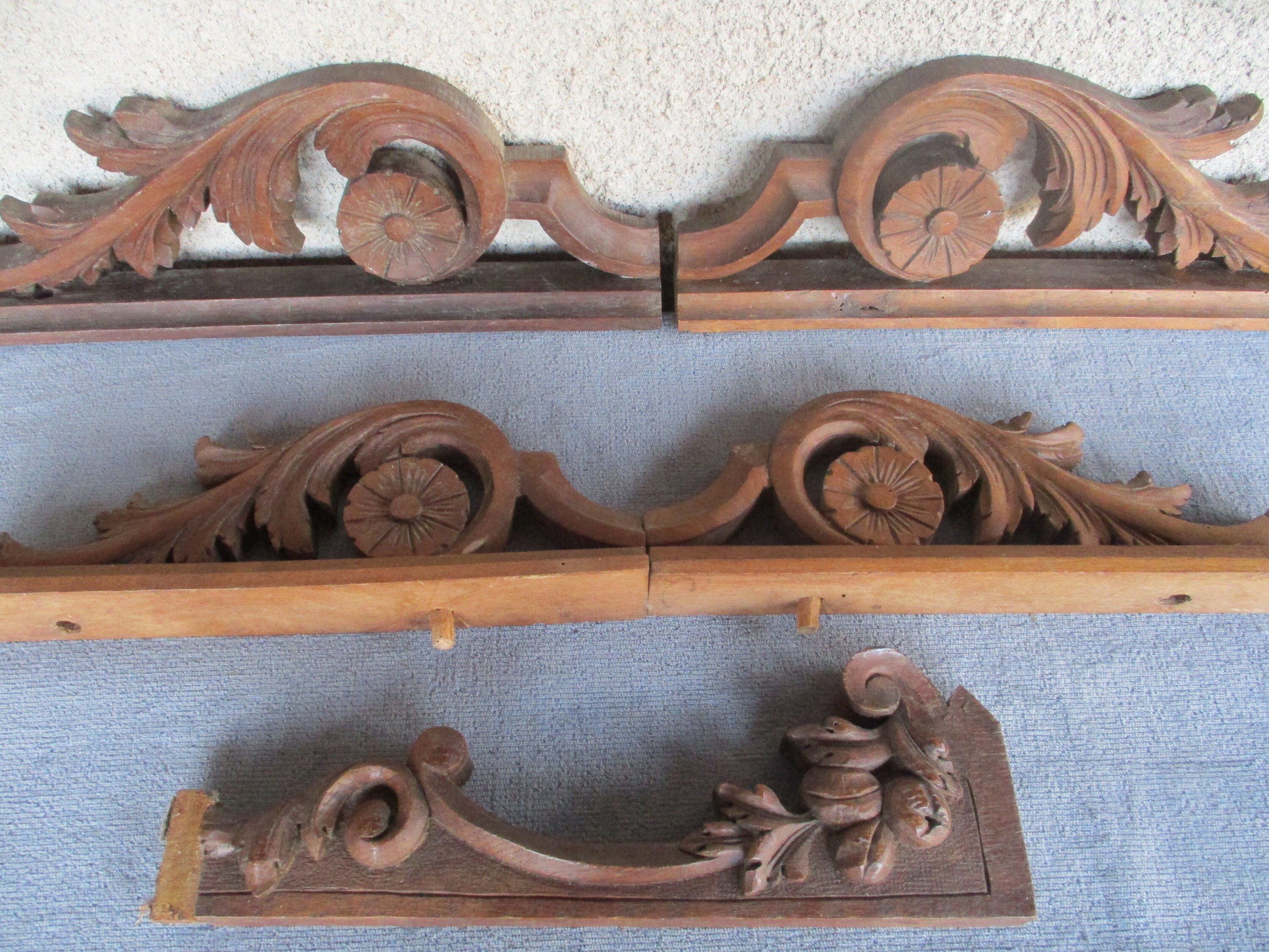 Antique Set of Small Pediments / Architectural Salvage - Etsy