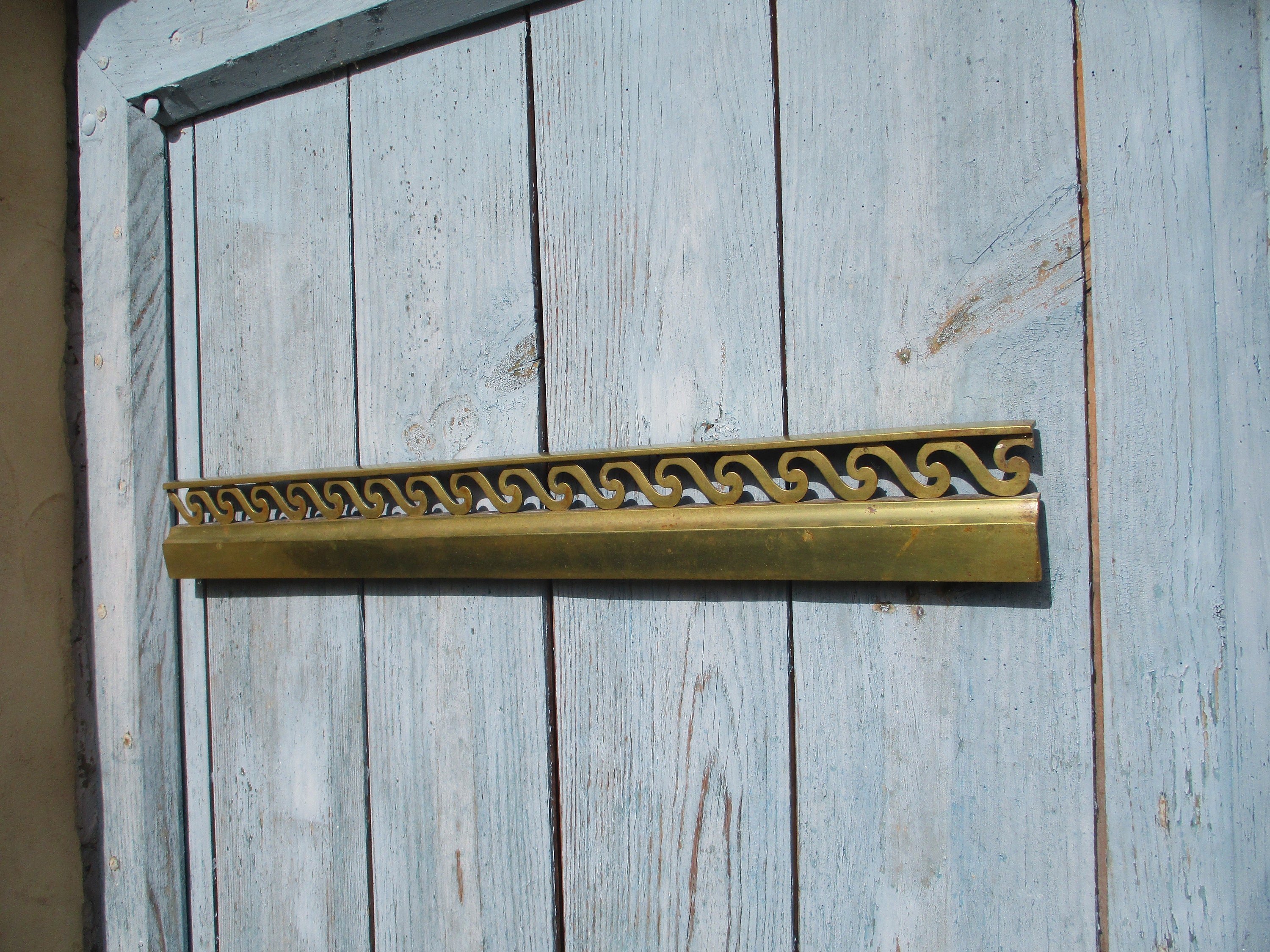 Antique French Brass Pediment - Etsy