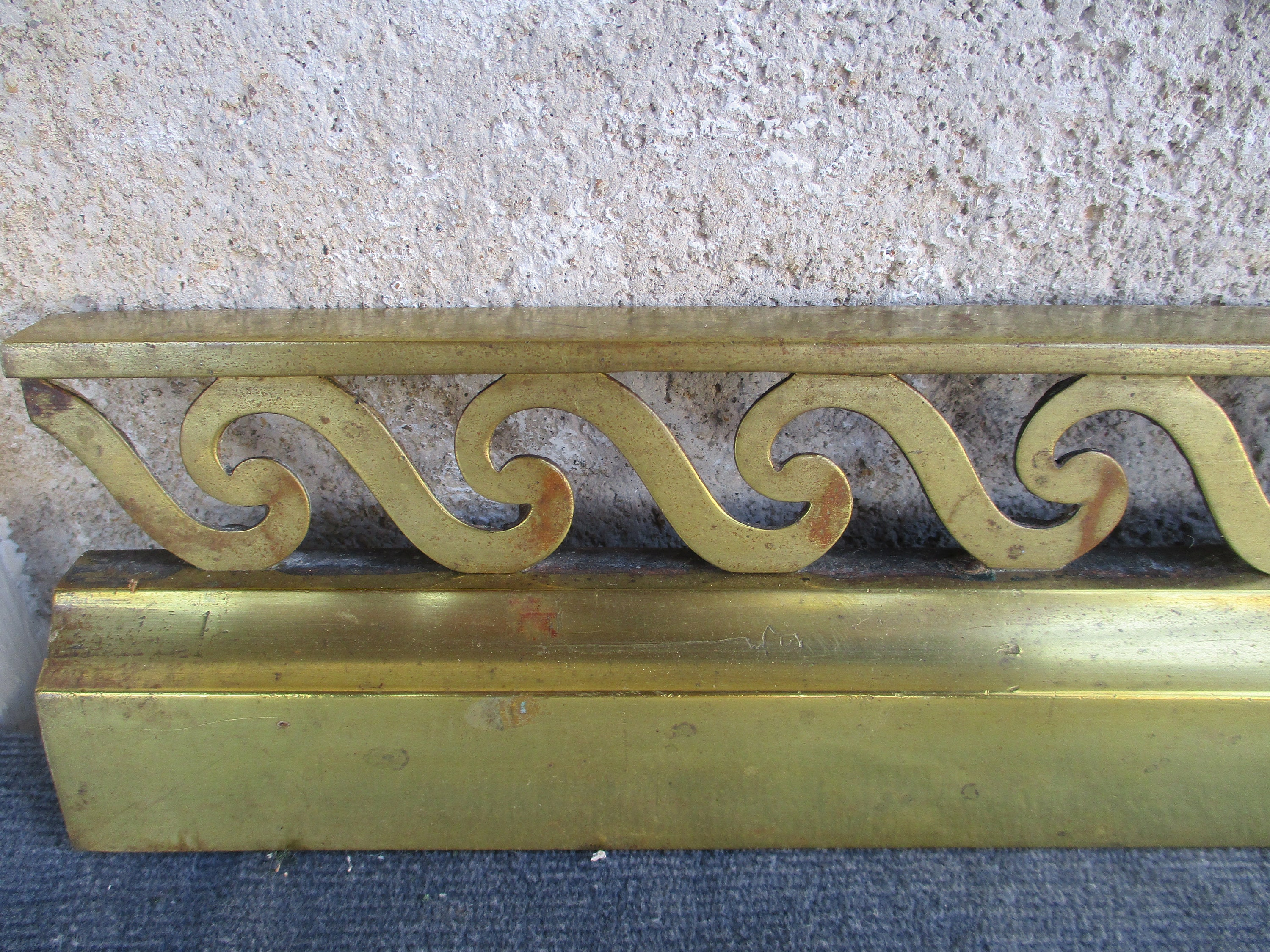 Antique French Brass Pediment - Etsy
