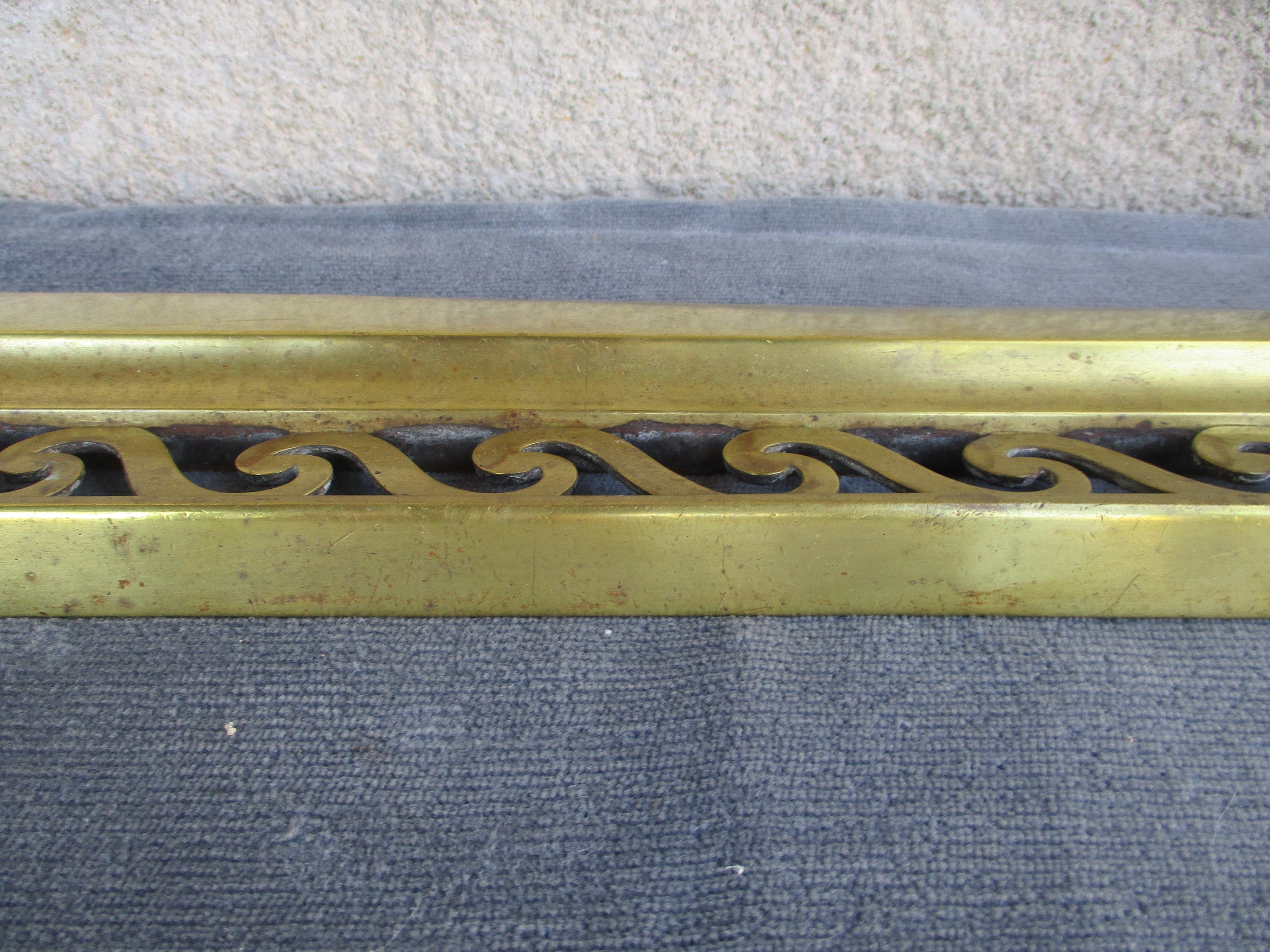 Antique French Brass Pediment - Etsy