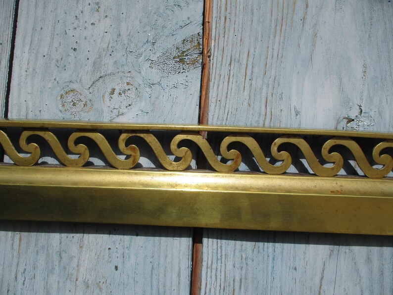 Antique French Brass Pediment - Etsy