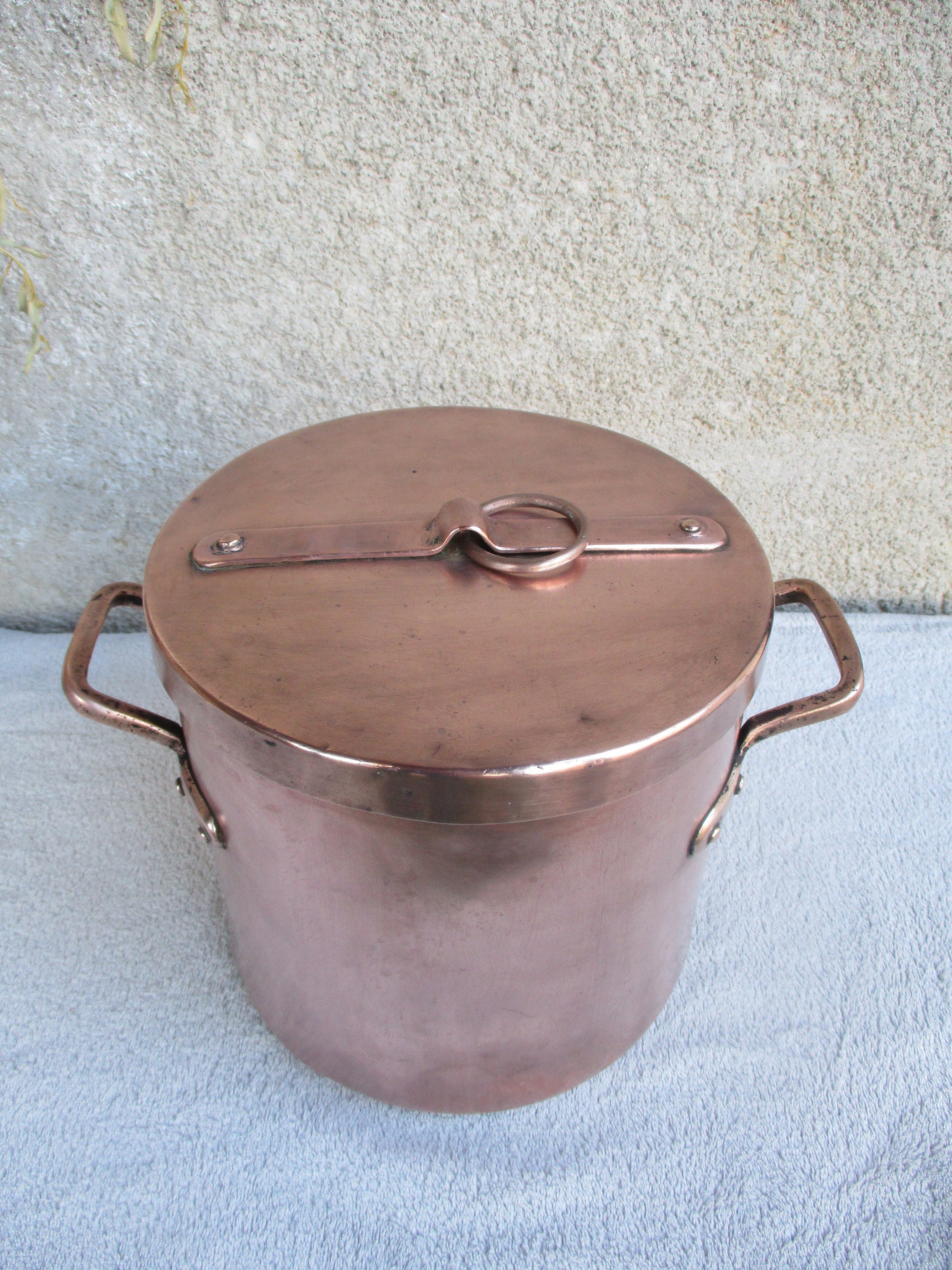 Antique French Copper Cooking Pot - Etsy