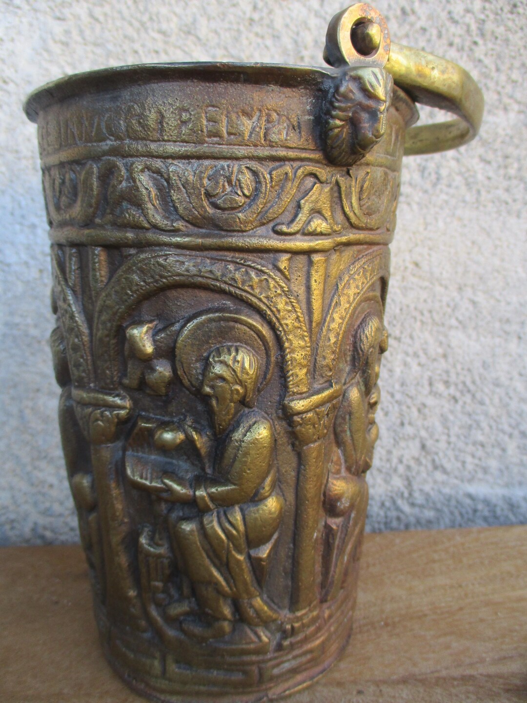 Rare Antique French Bronze Church Holy Water Vessel Bucket /situla - Etsy