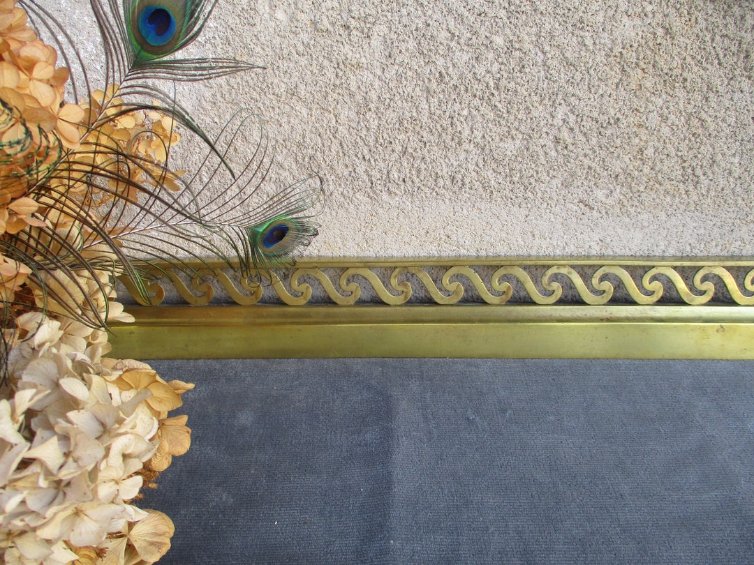 Antique French Brass Pediment - Etsy