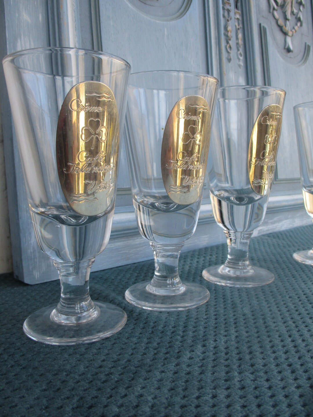 Vintage French Irish Coffee Glass by L'etain a La Rose - Etsy