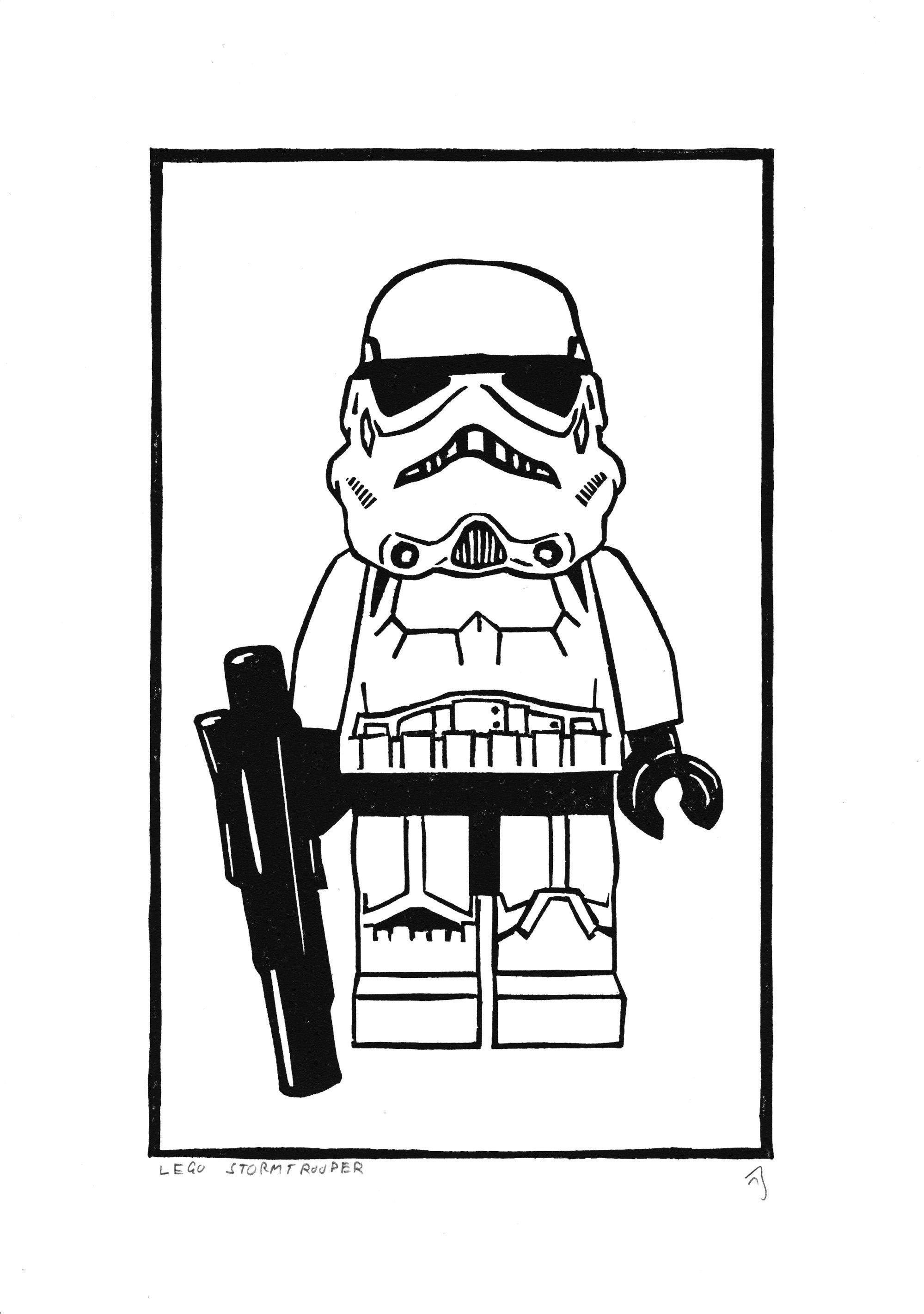 Star Wars Lego Characters Drawing