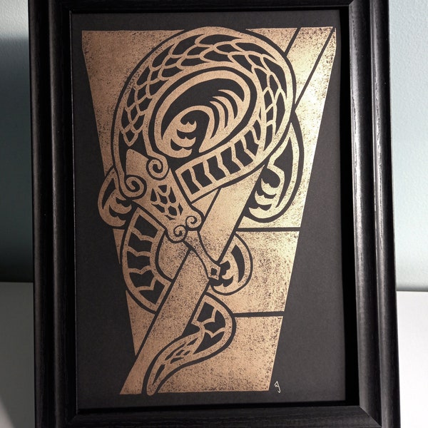 Dragon Lino Print - Etsy Ireland