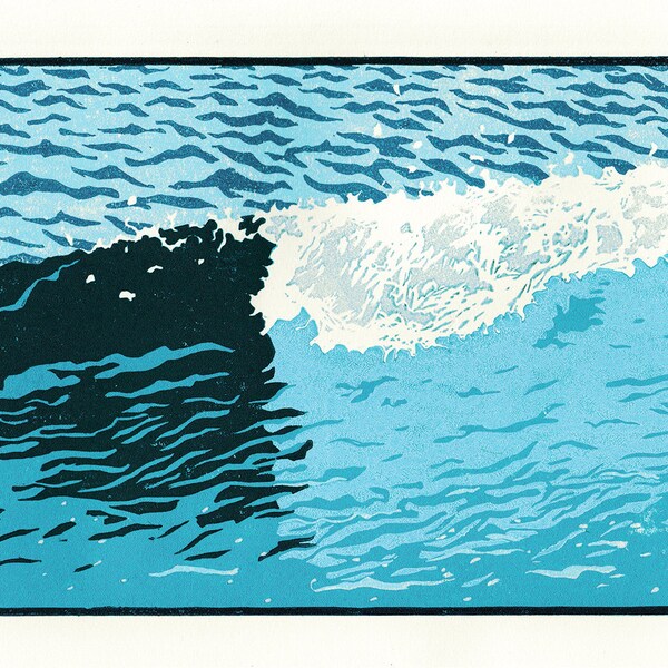 Linocut Print - Etsy UK