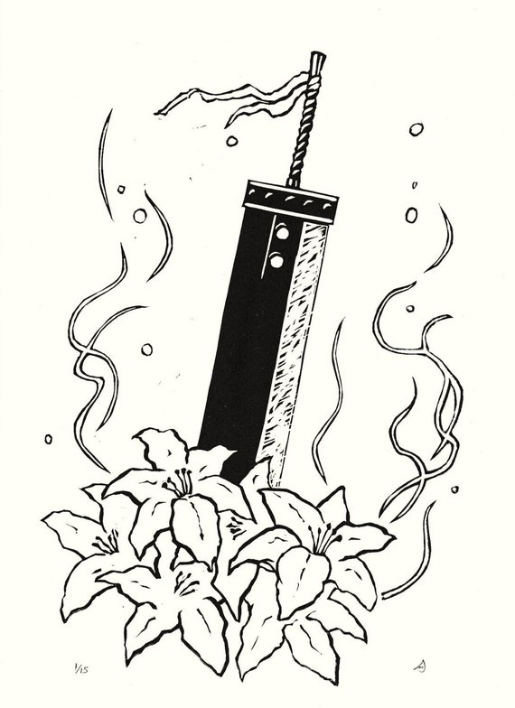 Final Fantasy 7 Buster Sword Tattoo