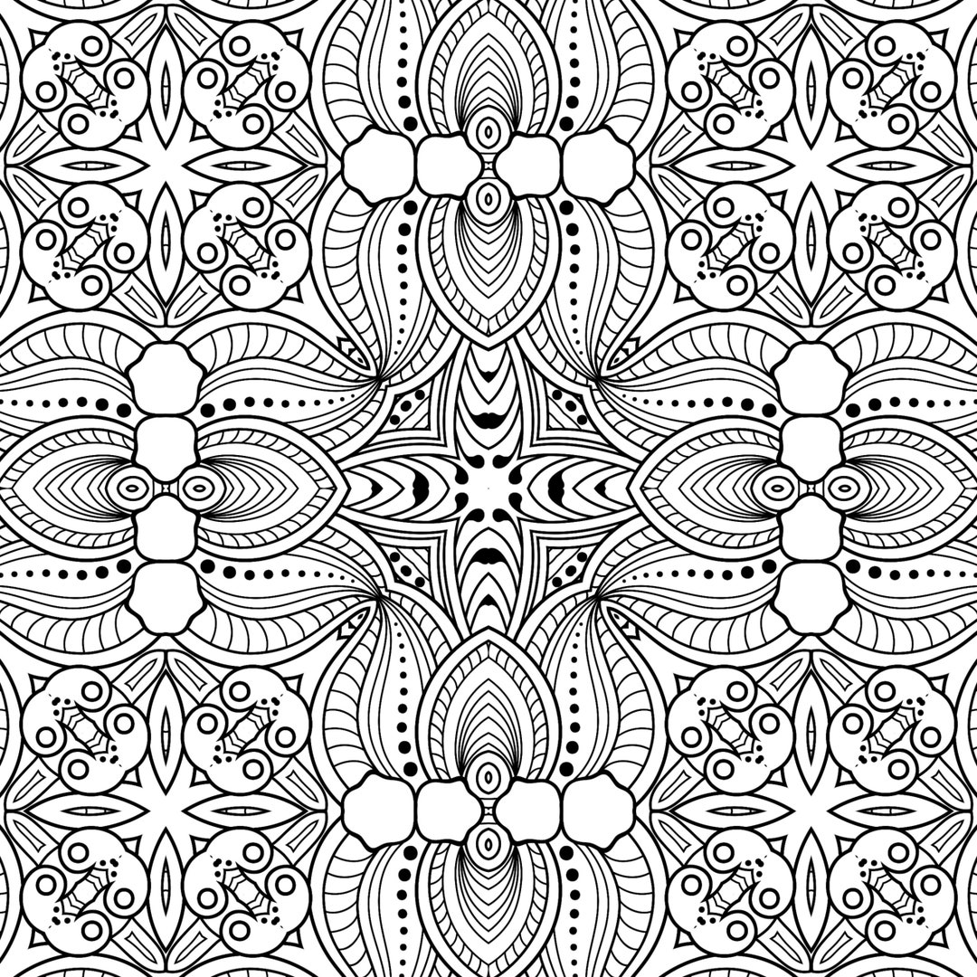 200 Mandala Coloring Pages - Etsy