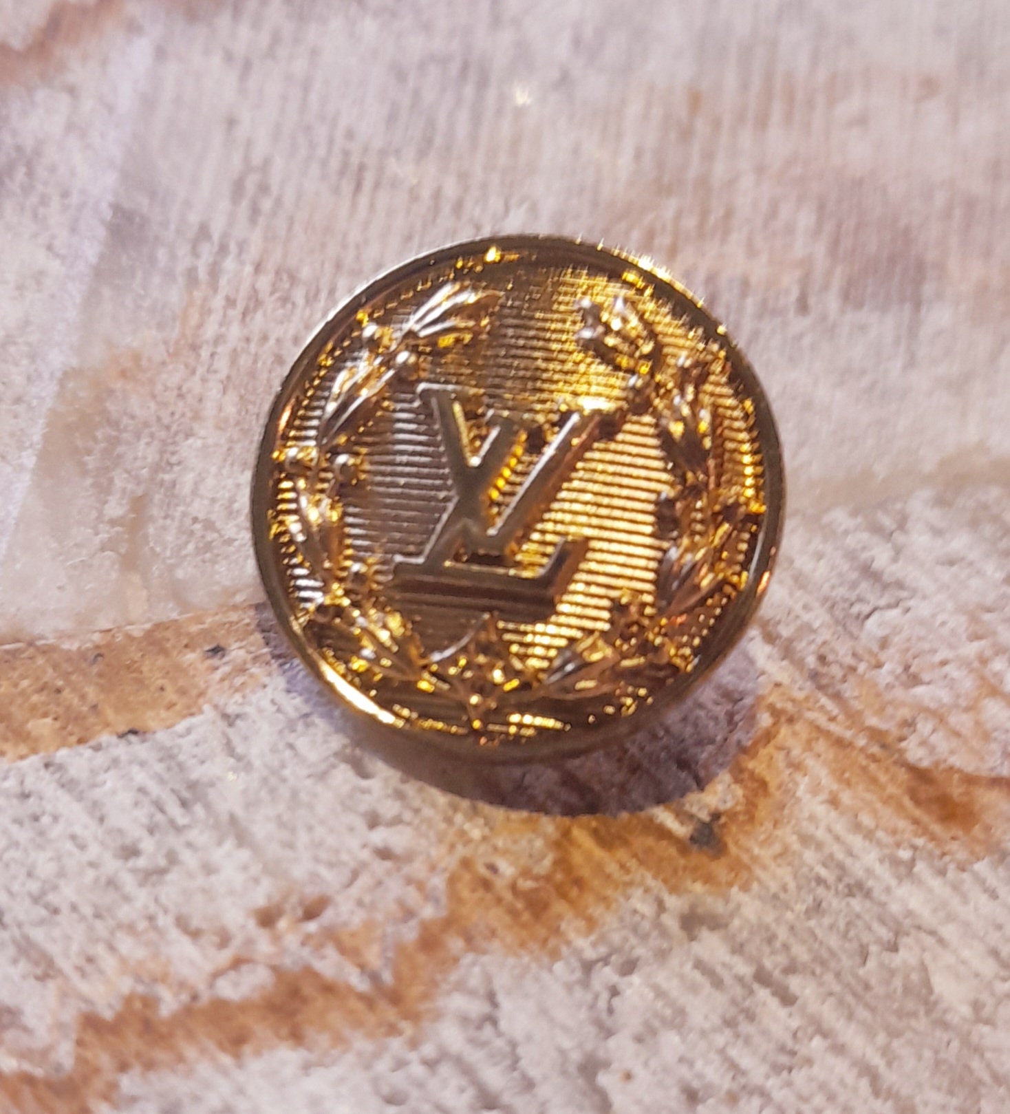 1 Buttons Gold 23mm - Etsy