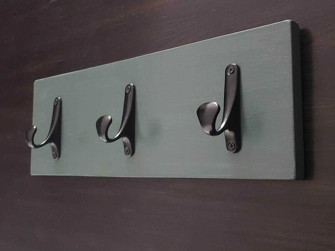 Sage Green Coat/hat/towel Rack/ Beachy Coat Rack/earthy Coat Rack - Etsy