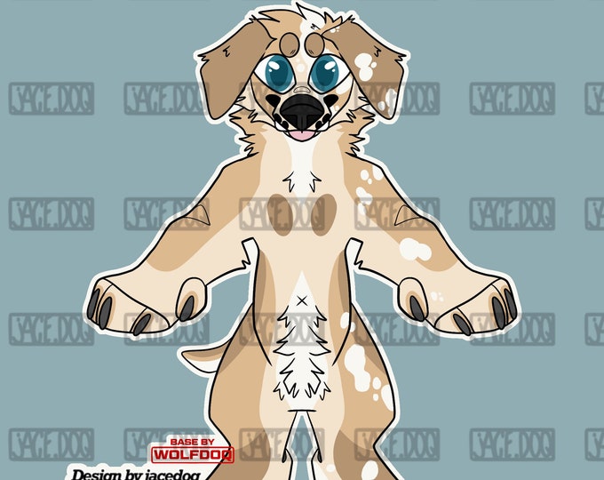 Furry Canine Adoptable Character Design Fursona Dog Labrador Adopt - Etsy