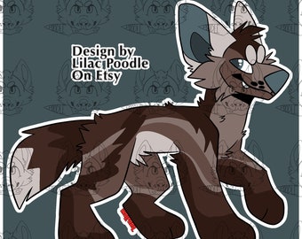 Furry Wolf Adoptable Character Design Fursona Adopt OC Canine - Etsy