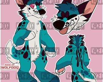 Furry Canine Adoptable Character Design Fursona Adopt OC - Etsy