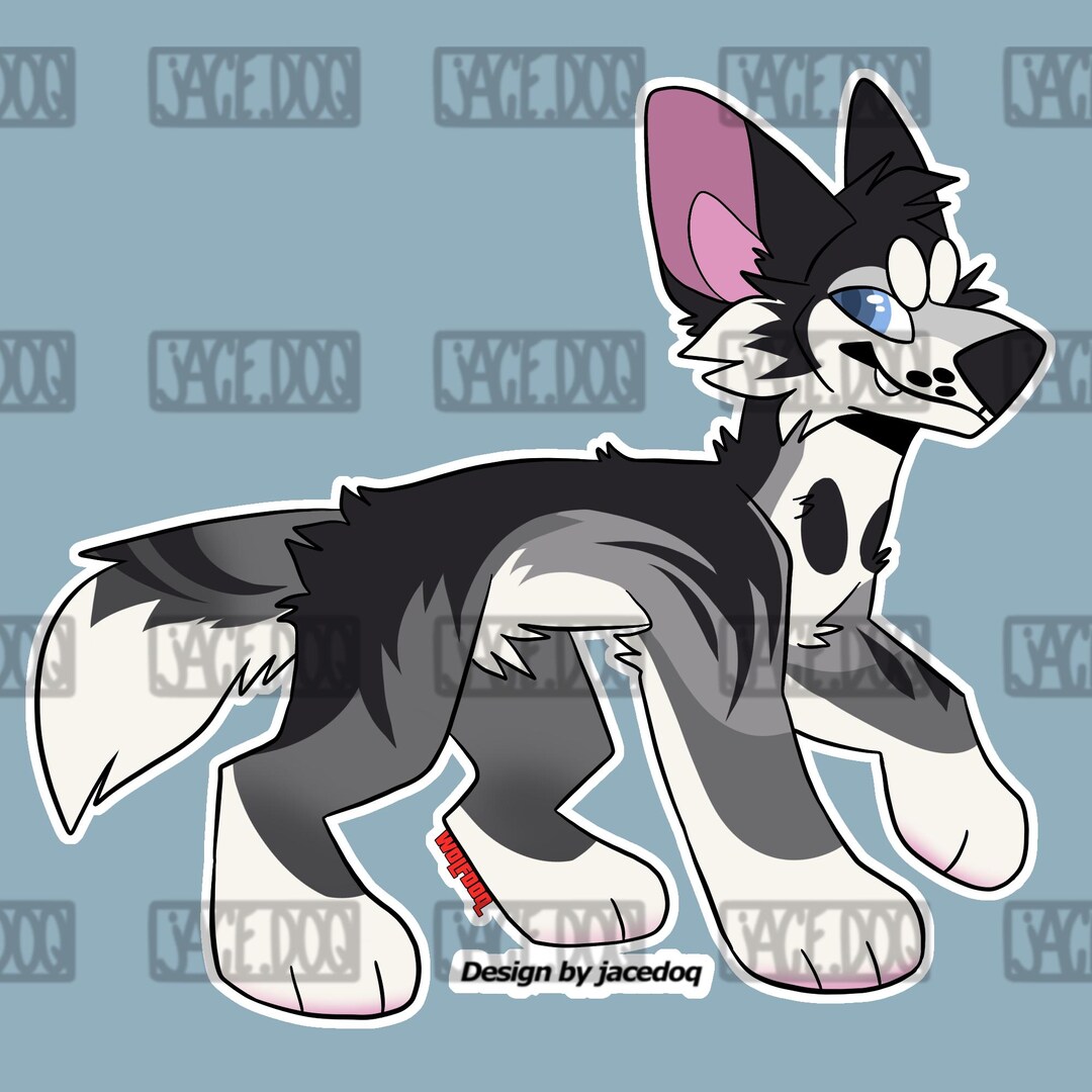 Furry Wolf Adoptable Character Design Fursona Adopt Oc Dog Puppy Canine ...