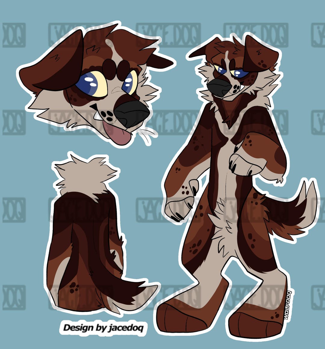 Furry Canine Adoptable Character Adopt Fursona Design OC Dog Puppy Wolf ...