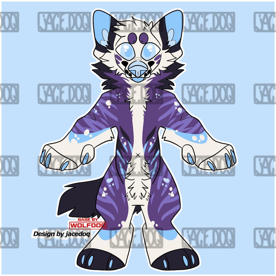 Furry Wolf Adoptable Character Design Fursona Adopt Galaxy Themed ...