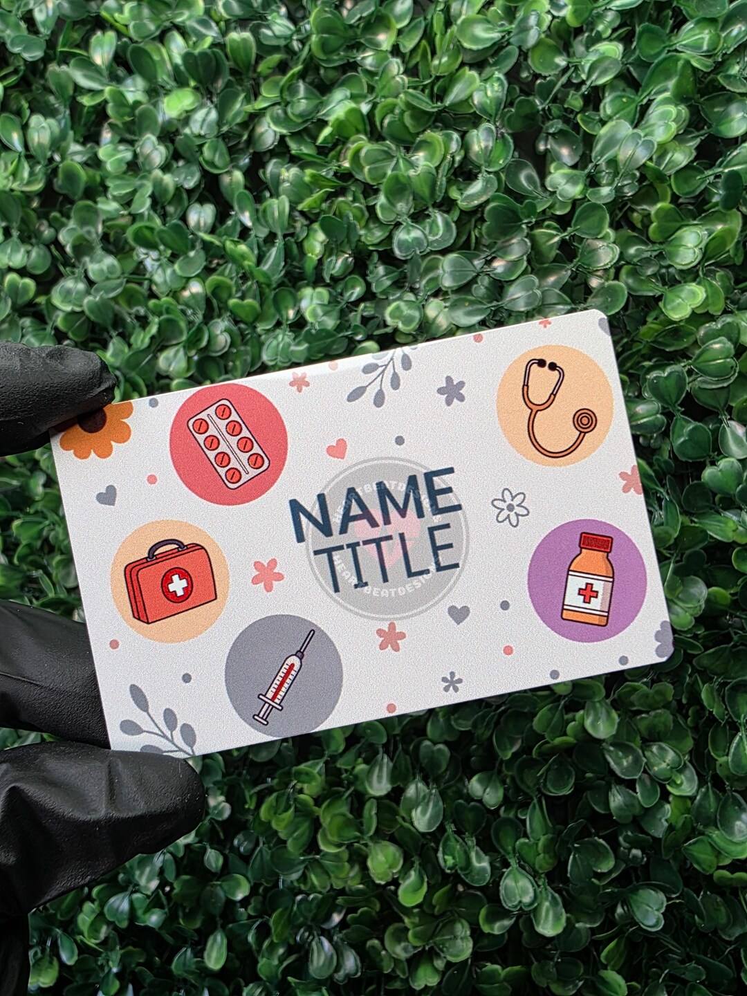 Custom Nurse ID Tag Holder, Personalized Healthcare Badge Insert ...