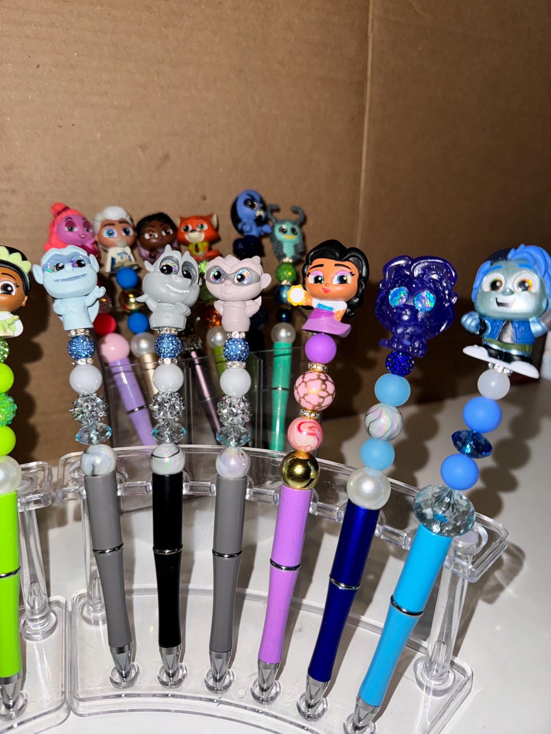 Customized Beaded Character Pens - Etsy