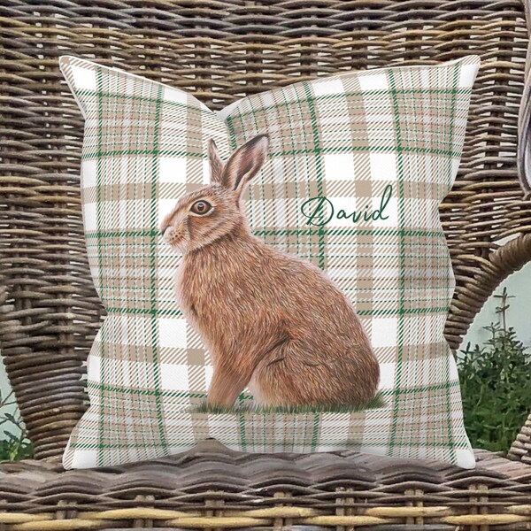 Hare Cushion - Etsy UK