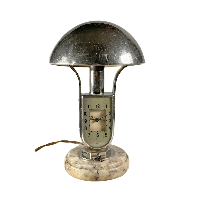 Marble Table Lamp Chrome - Etsy UK