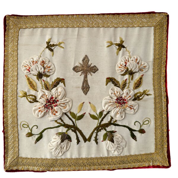 Antique Catholic Embroidery - Etsy
