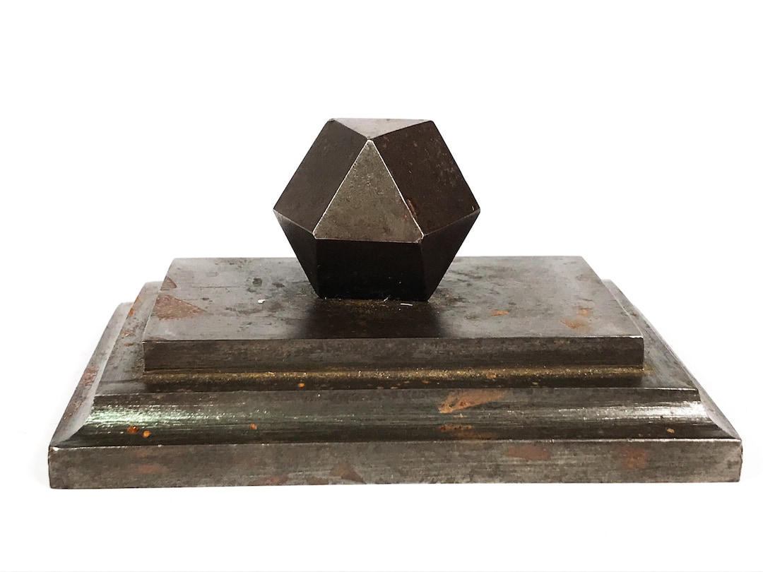 Antique Iron Paperweight Cuboctahedron 19th Century Early 20th Century ...