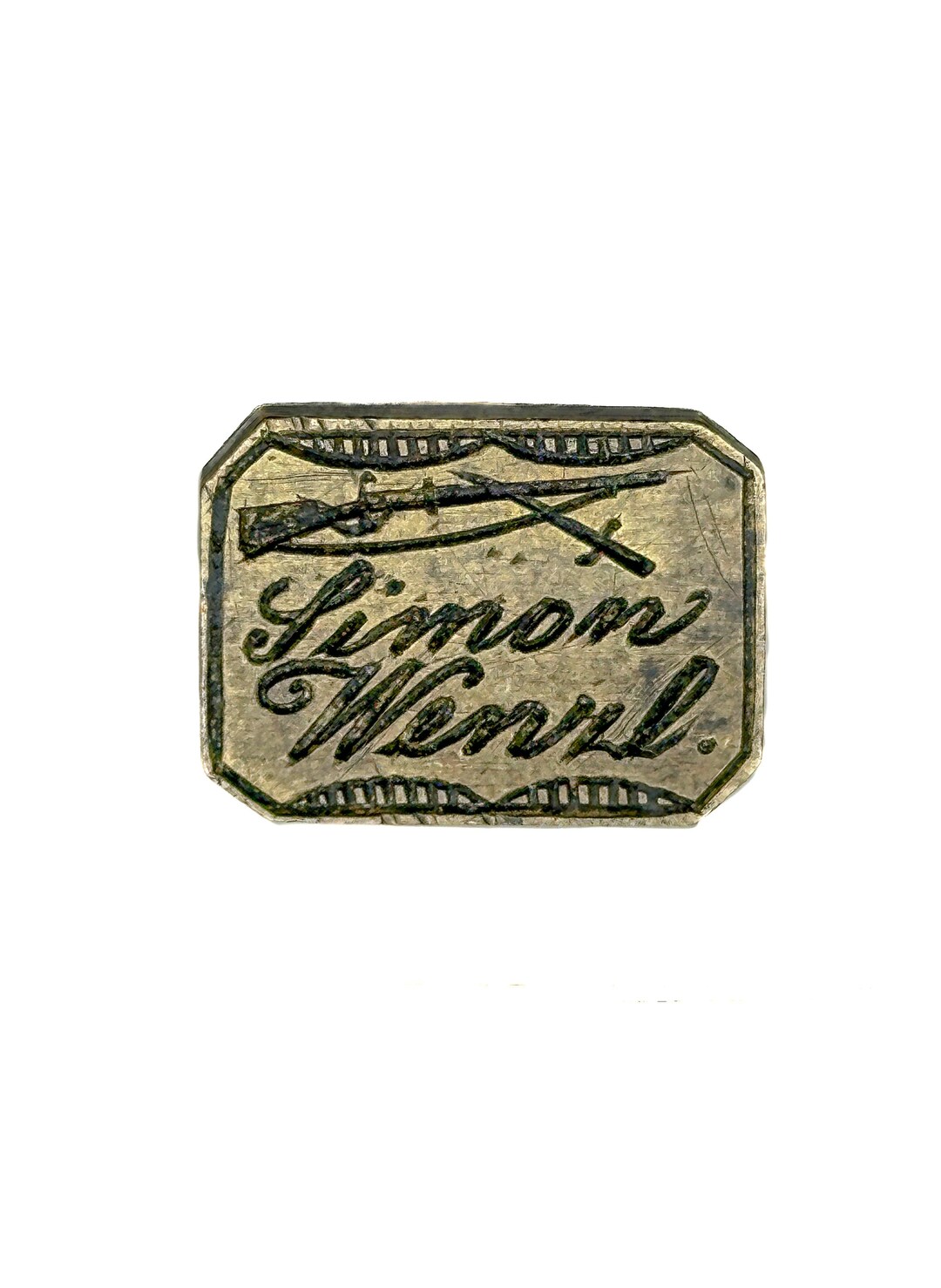 Antique Seal Stamp 19th Century With Gun and Sword Motive - Etsy