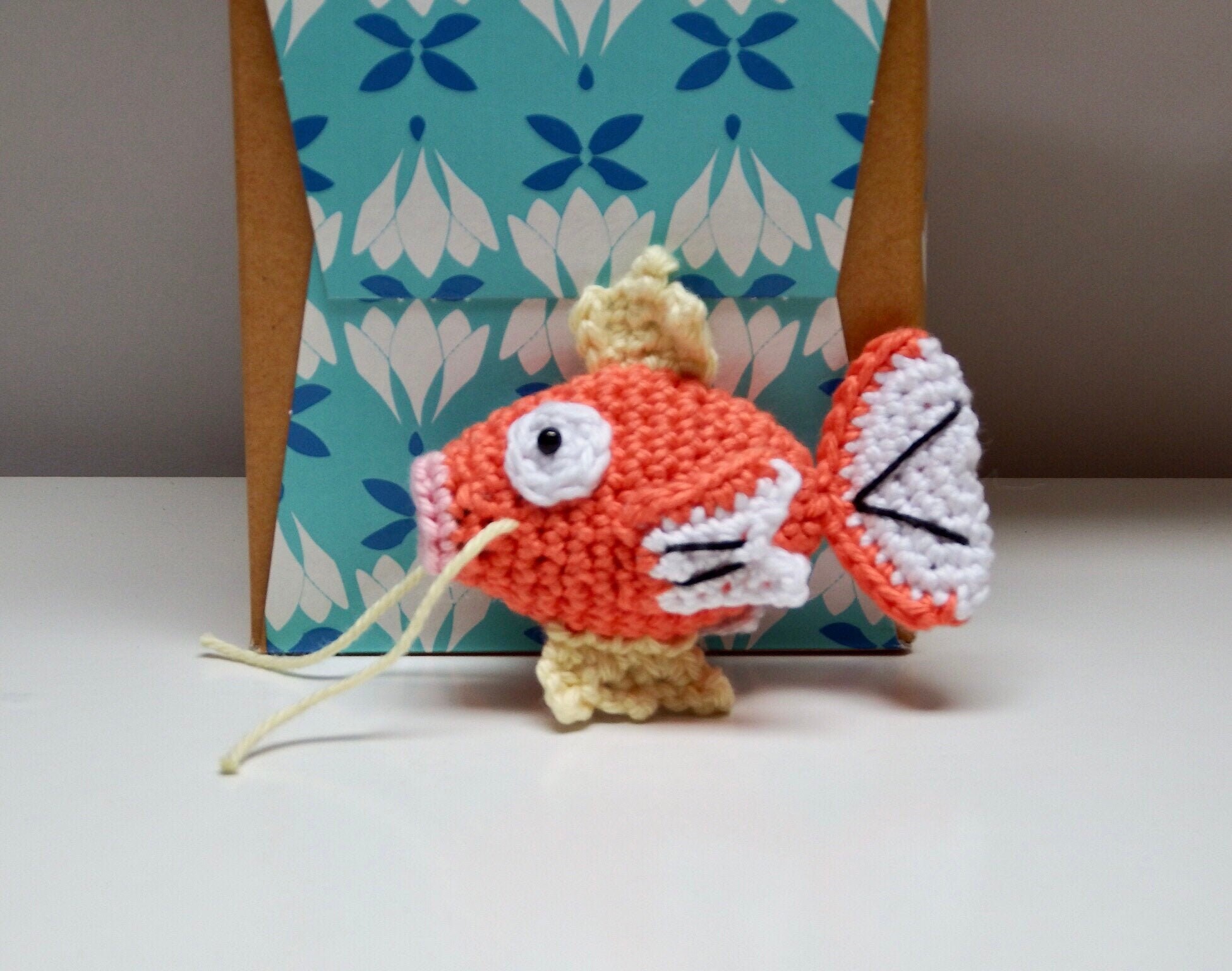 Magikarp Amigurumi Plush available as a Keyring Birthday - Etsy UK