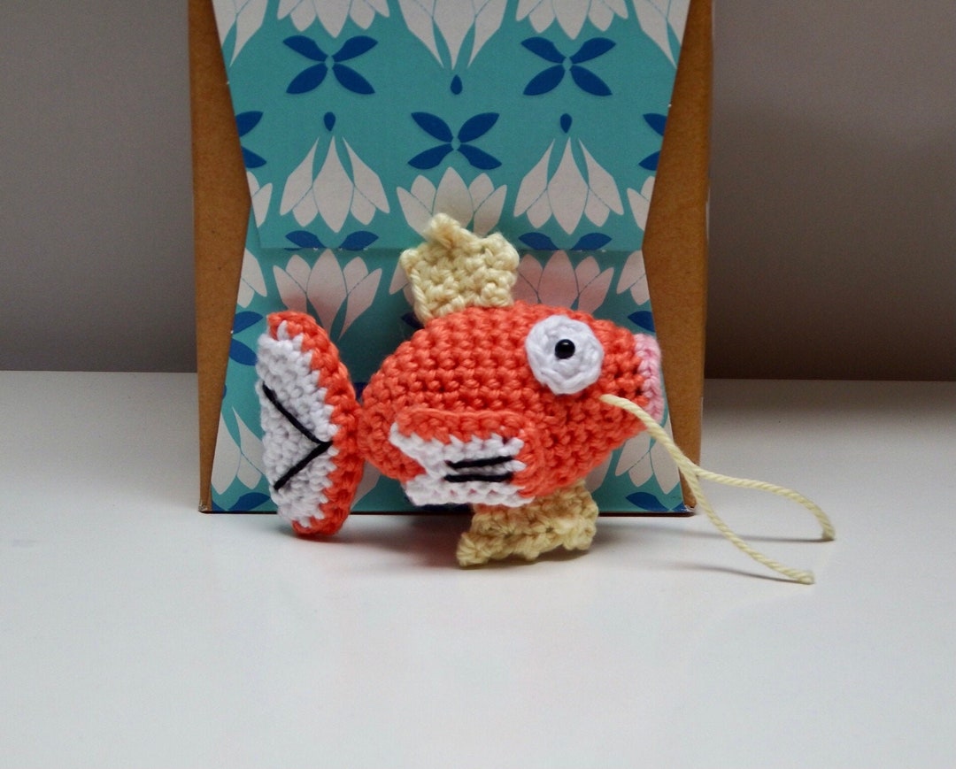Magikarp Amigurumi Plush available as a Keyring Birthday - Etsy UK