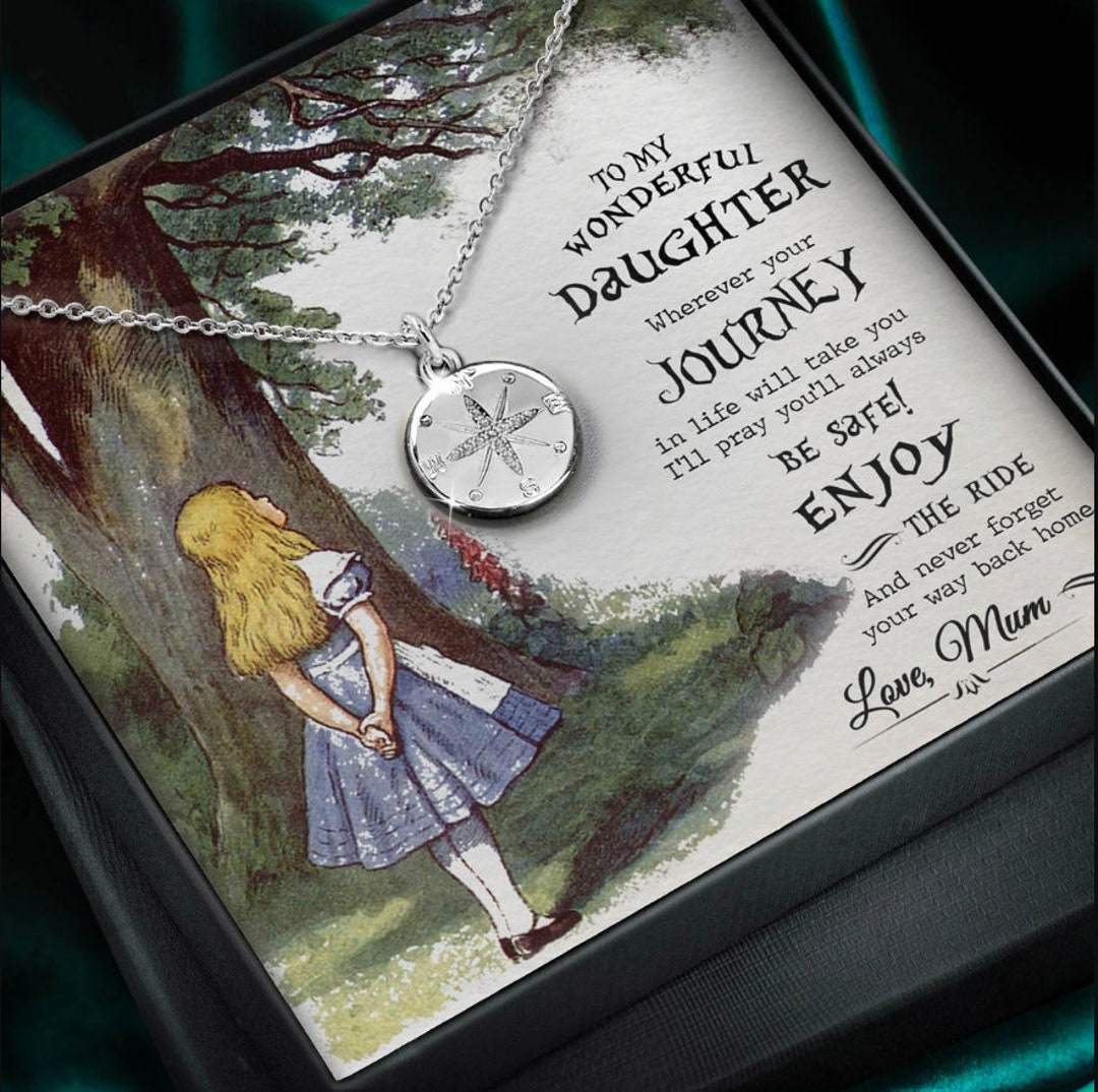 Daughter Alice Compass Necklace, Gift for Daughter, Jewellery Gift for ...