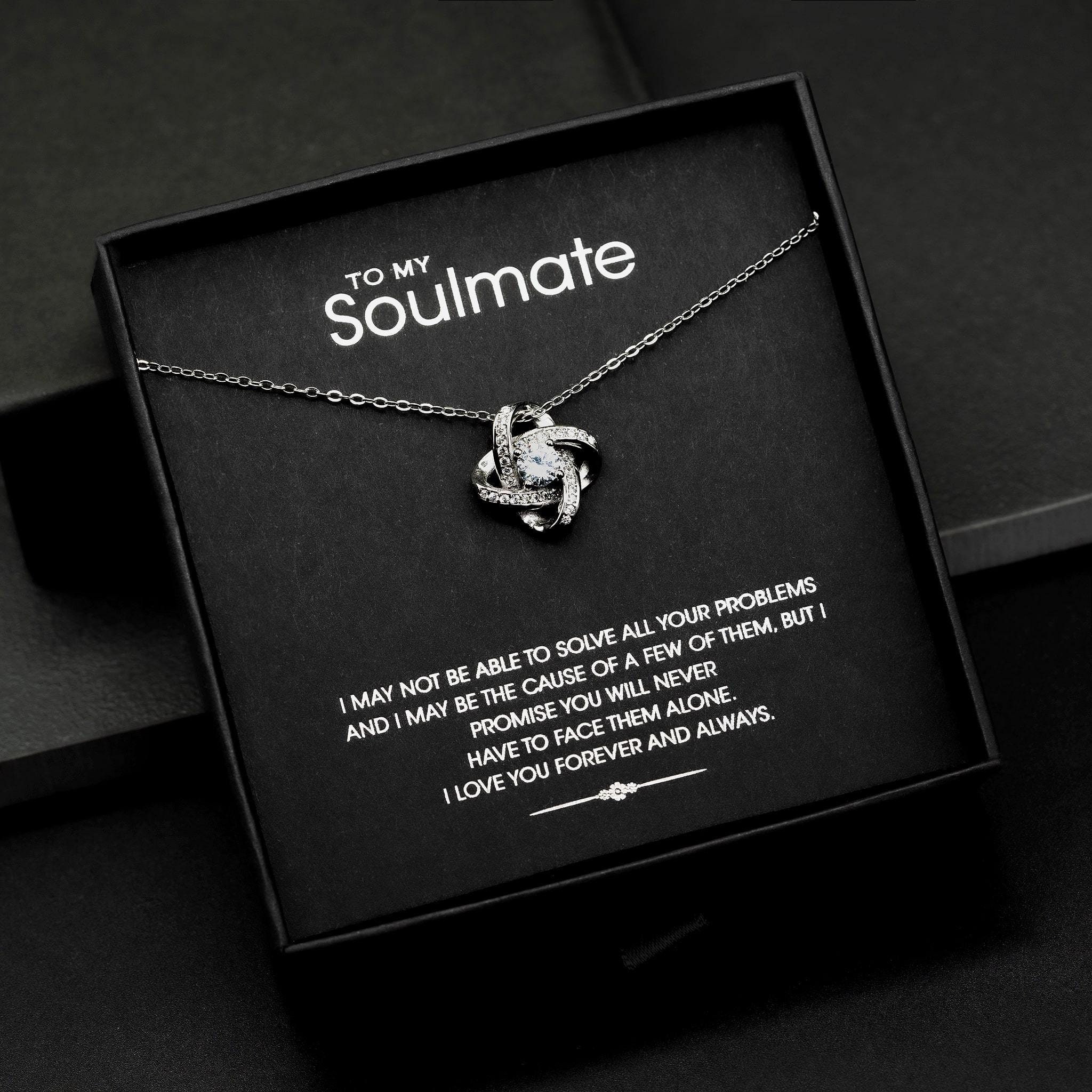 Forever and Always Silver Love Knot Necklace - Etsy UK