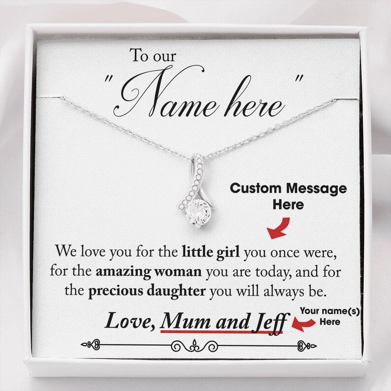 Custom Message Necklace - Etsy UK