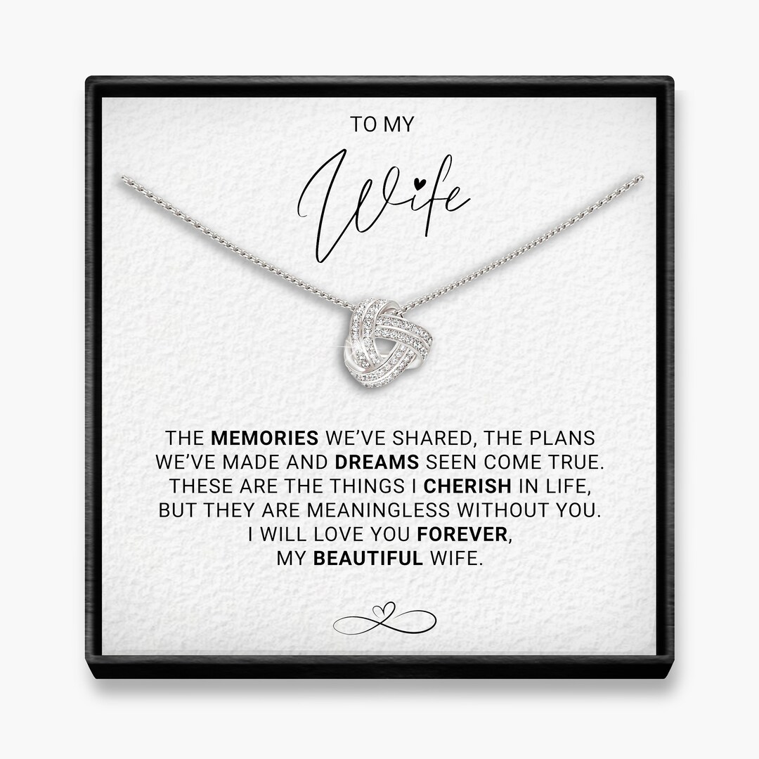 Memories Shared Infinity Knot Necklace, Gifts for Her, Necklace for Her ...