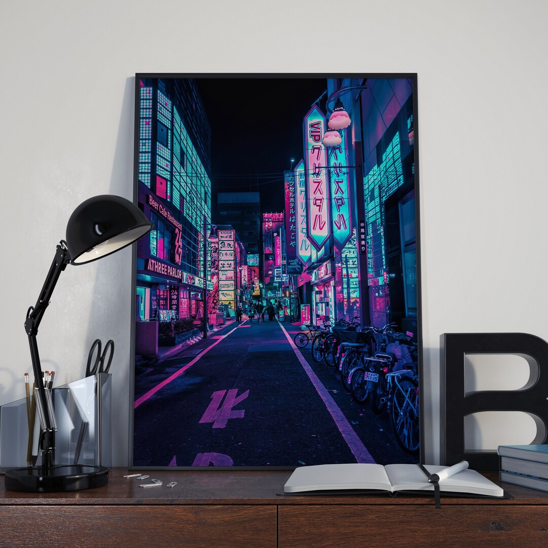 Poster of Tokyo - A Neon Wonderland Wall Art for Gamers, Anime, Manga ...