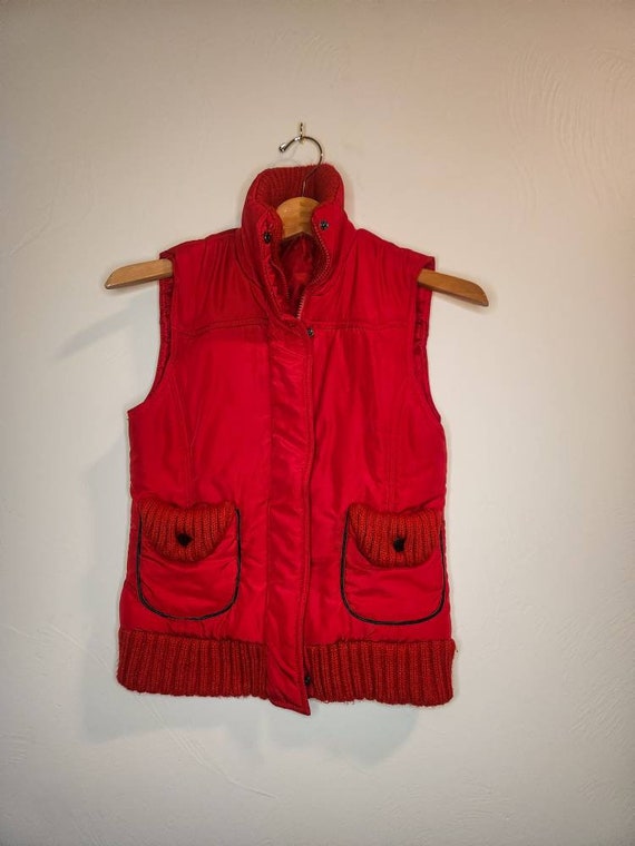 70s red vest - Gem