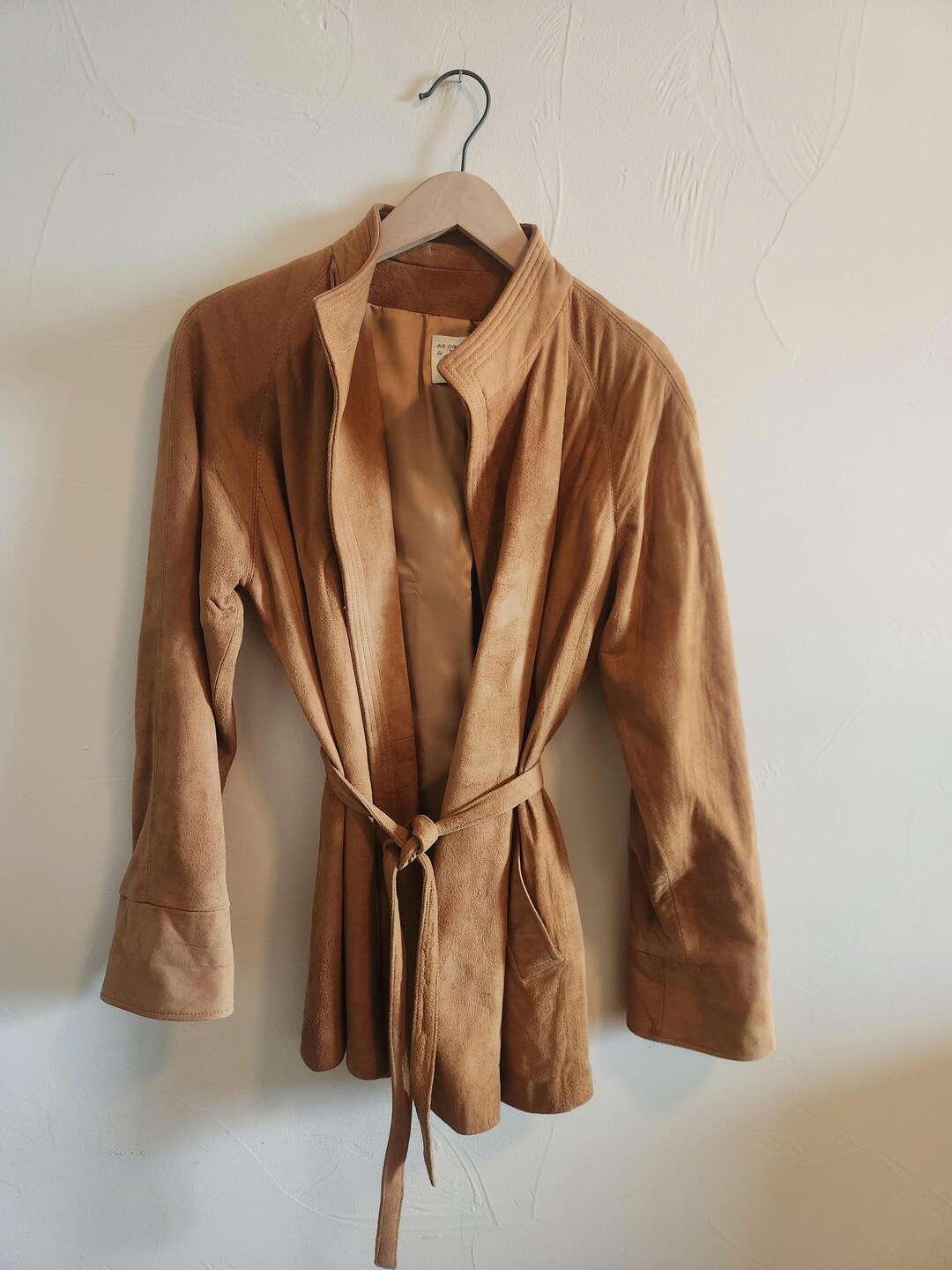 Vintage Peter Caruso Leather Suede Jacket - Etsy