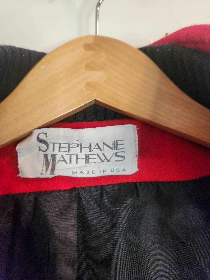 Vintage Stephanie Mathews Wool Pea Coat - Etsy