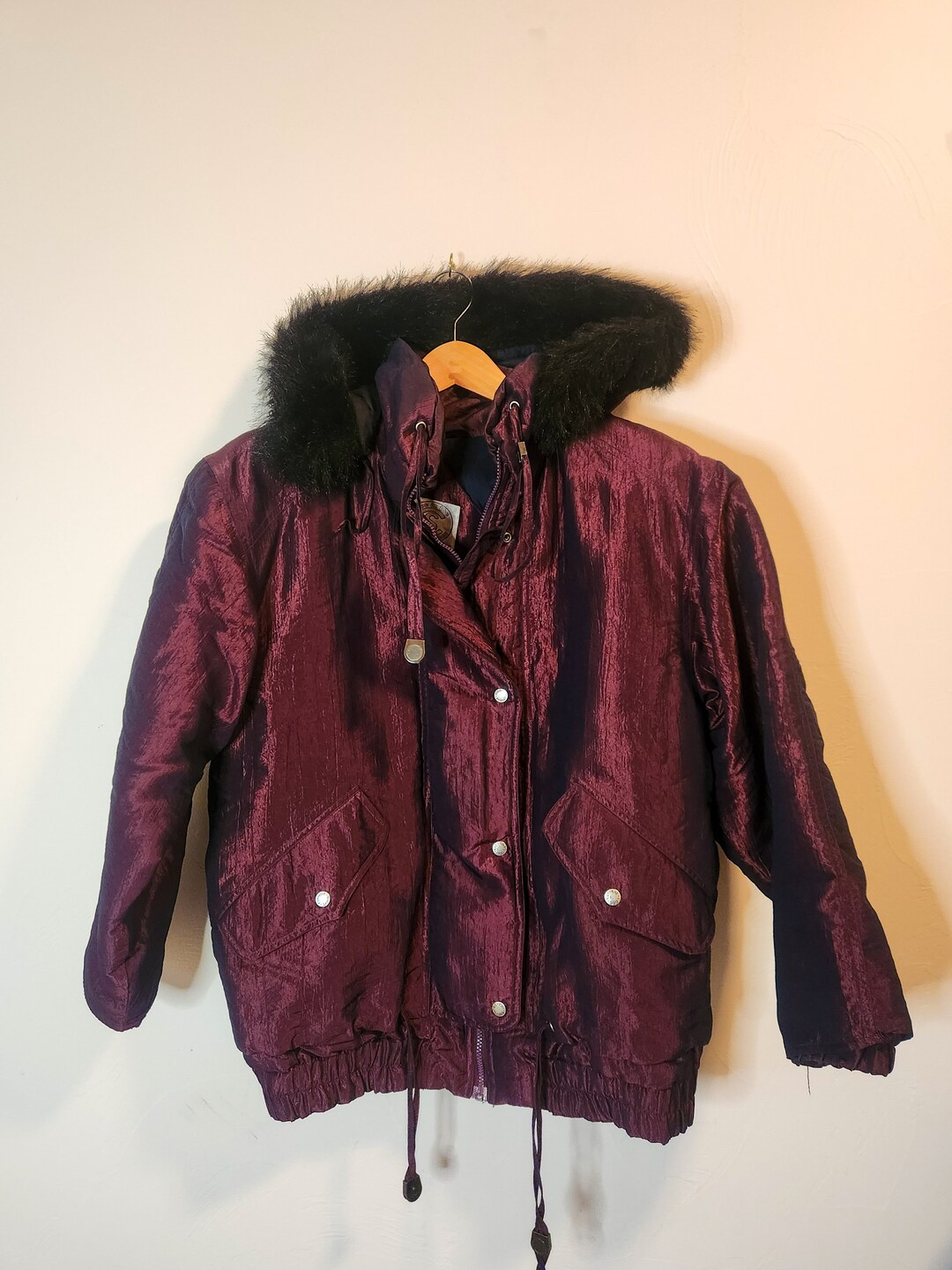 Vintage Metallic Ski Jacket - Etsy