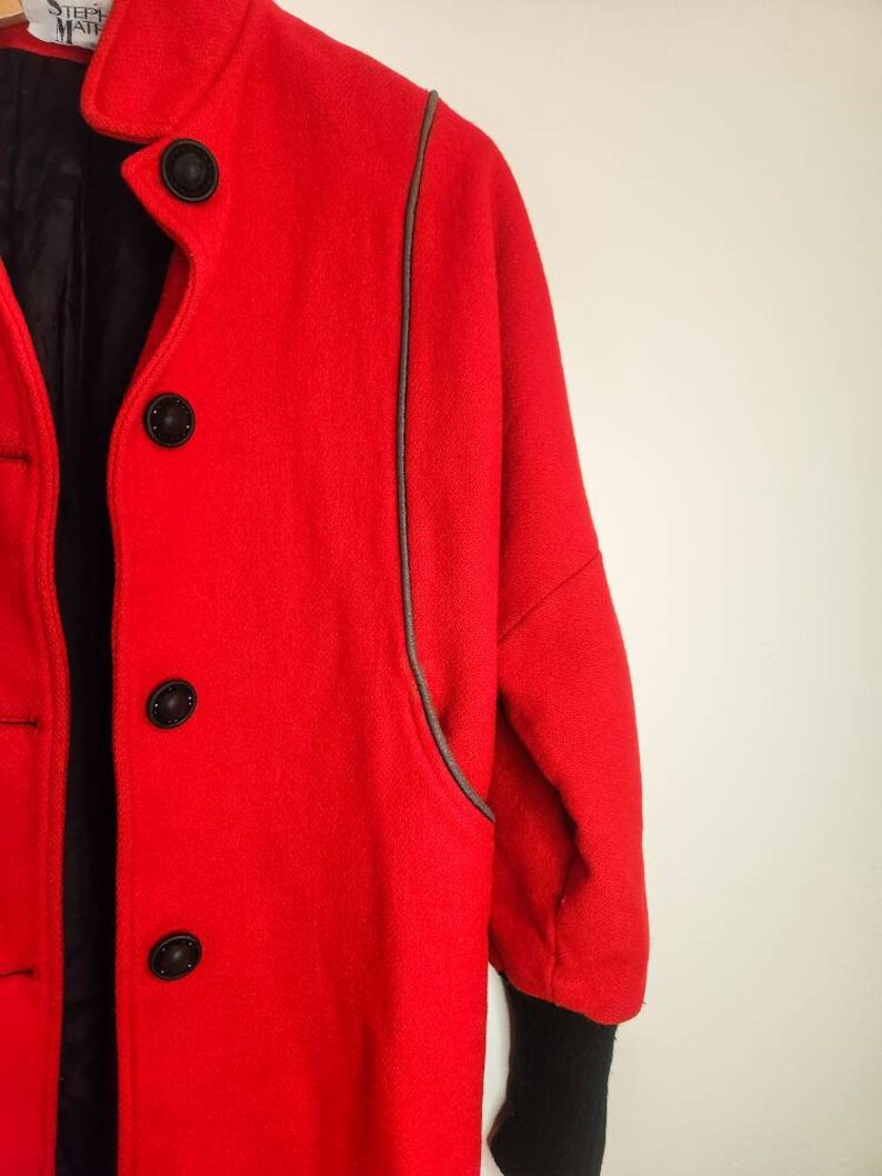 Vintage Stephanie Mathews Wool Pea Coat - Etsy