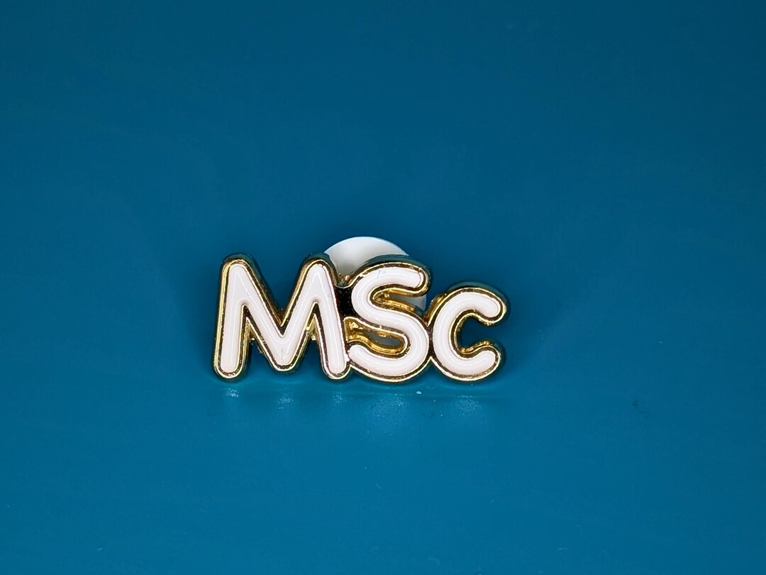 Msc Graduation Enamel Pin: Gold STEM Master's Gift - Etsy