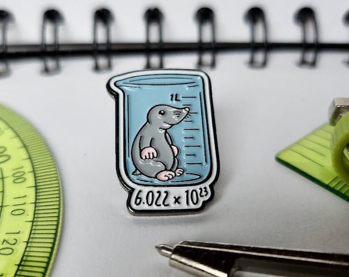 Beaker Lapel Pin- CC297- Science, Science Teacher, Chemistry, Chemistry ...