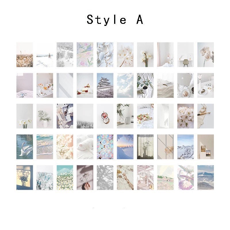 50pcs Scenery Sticker Book - Garden Starlight Series | Aesthetic ...
