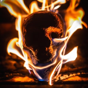 Paper Fire Pit Skull for Outdoor Wood Fire Pit Fun. - Etsy