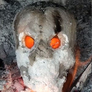 Paper Fire Pit Skull for Outdoor Wood Fire Pit Fun. - Etsy