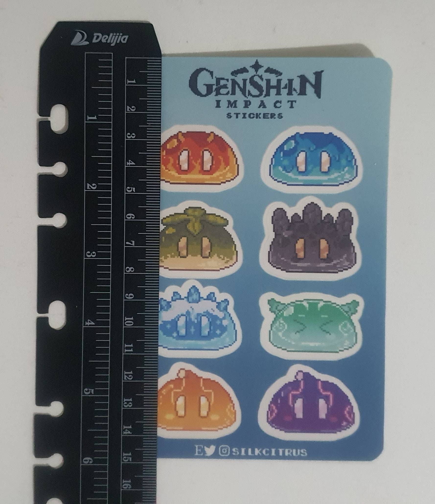 Genshin Impact Pixel Slime Enemy Stickers holographic - Etsy