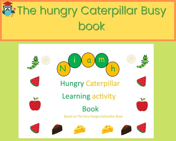 The Hungry Caterpillar Busy Book Wipeable Hook and Loop | Etsy